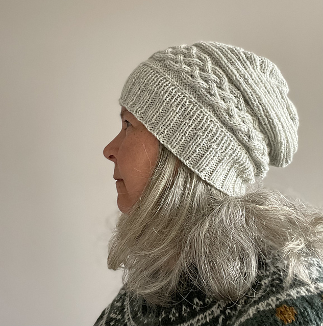Ravelry: Slouchy Cable Hat pattern by NeedleSmithKnits