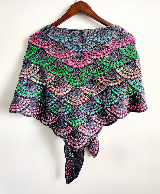 Ravelry: Exotic Wedges Scarf pattern by Dolly Laishram Bhardwaj
