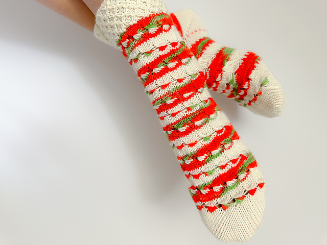 Ravelry: Strings of Flower Socks pattern by Dolly Laishram Bhardwaj