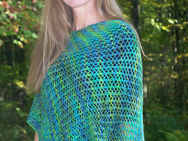 Ravelry: Fake Lace Poncho pattern by Helen Bingham