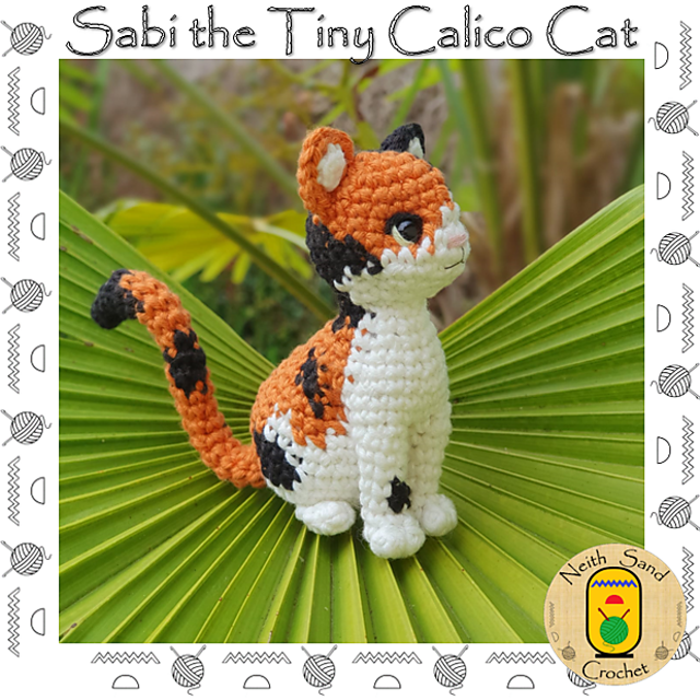 Ravelry: Sabi the Tiny Calico Cat pattern by Neith Sand