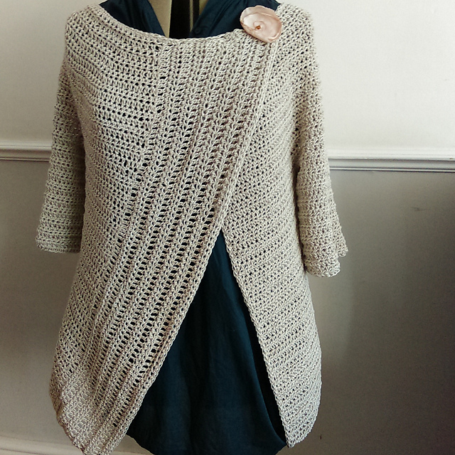 Ravelry: Draped Cardigan pattern by Eleanor Thomson