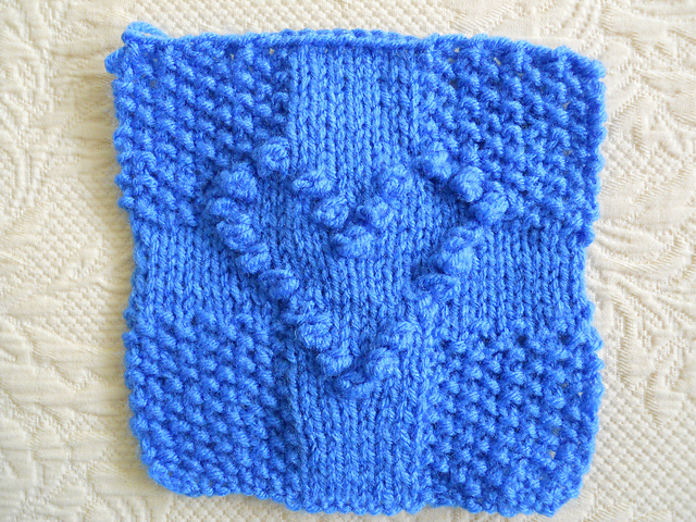 Ravelry: Cross Purposes 6-Inch Square pattern by Linda N