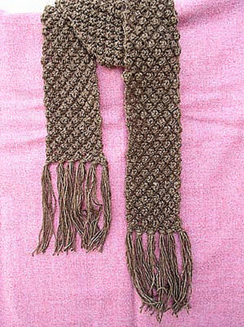Ravelry: Bramble Stitch Scarf pattern by Meg Croft Designs