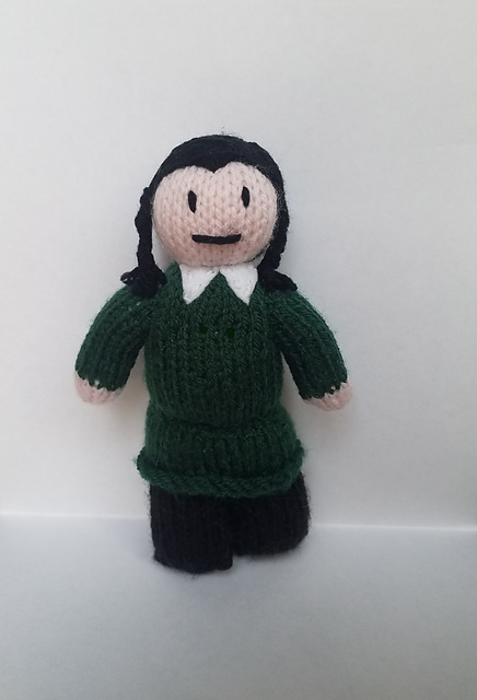 Ravelry: Wednesday Addams pattern by Nerd Knitting