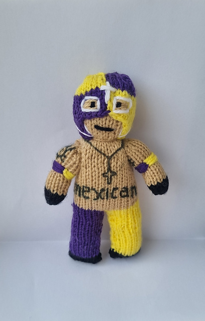 Ravelry: Rey Mysterio (WWE/WWF) pattern by Nerd Knitting