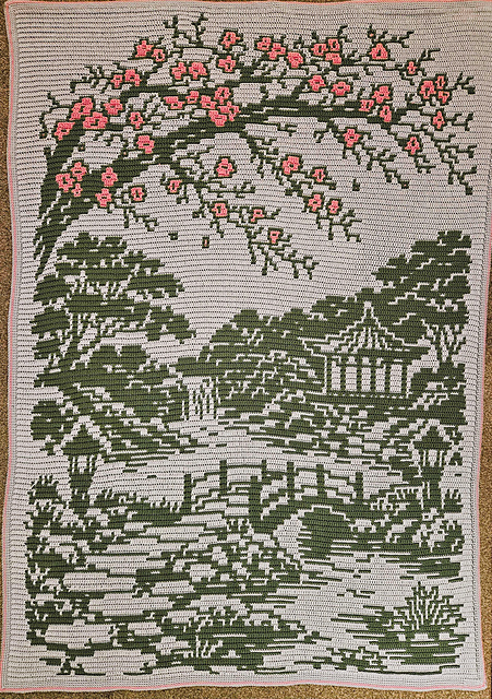 Ravelry: Japanese Garden mosaic blanket pattern by Carri Carey