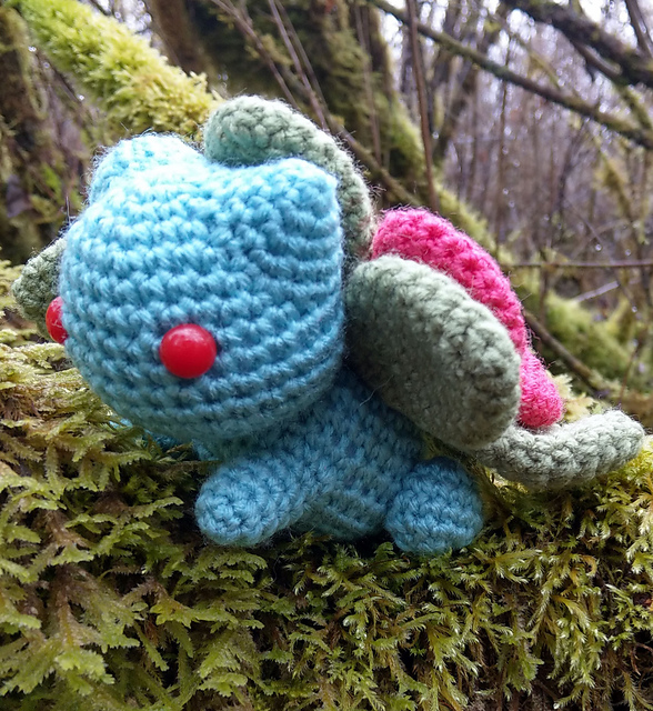 Ravelry: Chibi Venusaur Pokemon pattern by The Nerdy Knitter