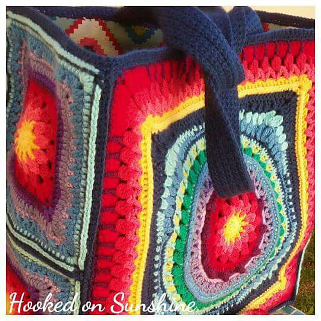 Ravelry: The Sunshine Mandala Bag pattern by Hooked on Sunshine