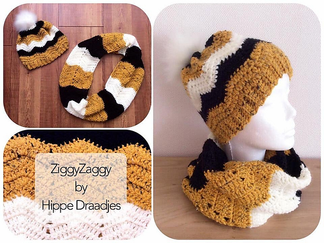 Ravelry: Ziggy Zaggy Hat and Scarf pattern by Nichelle vd Weide