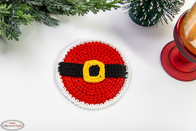 Ravelry: Santa Belt Coaster pattern by Nicole Riley
