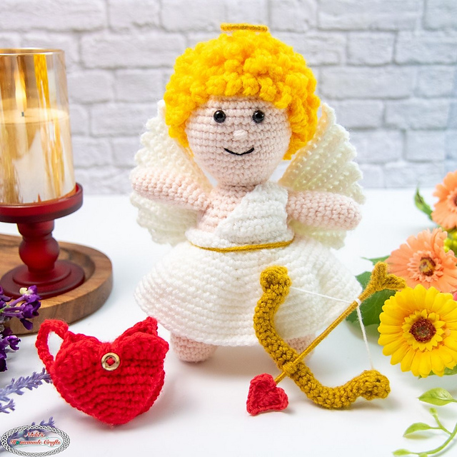 Ravelry: Cupid with Backpack, Bow, Arrow pattern by Nicole Riley