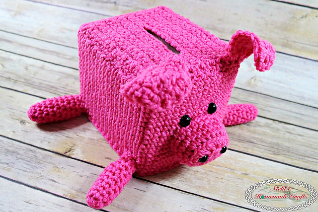 Ravelry: Piggy Bank Tissue Box pattern by Nicole Riley