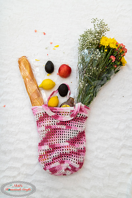 Ravelry: Filet Crochet Market Bag pattern by Nicole Riley