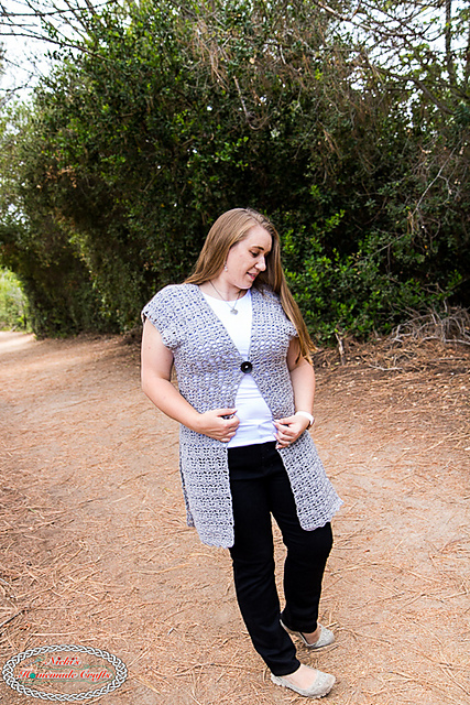 Ravelry: Long Shell Vest pattern by Nicole Riley