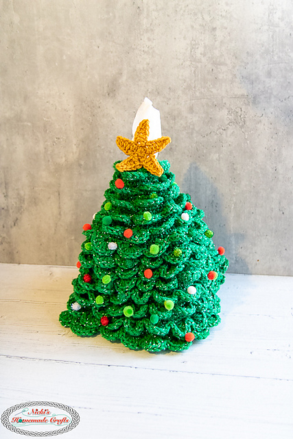 Ravelry: Christmas Tree Tissue Box Cover pattern by Nicole Riley