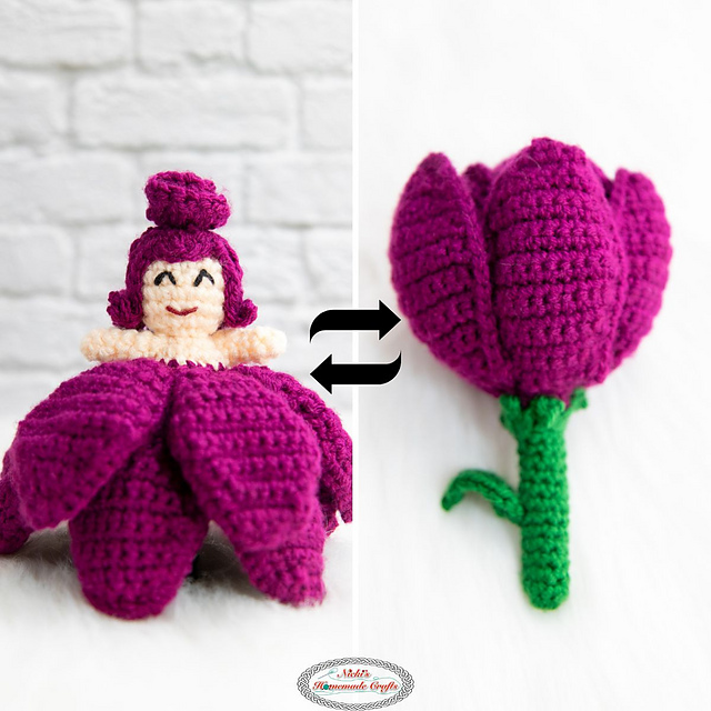 Ravelry: Reversible Flower Doll pattern by Nicole Riley
