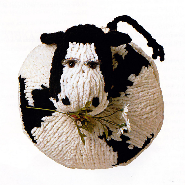 Ravelry: Moo-Moo Pillow pattern by Nicky Epstein