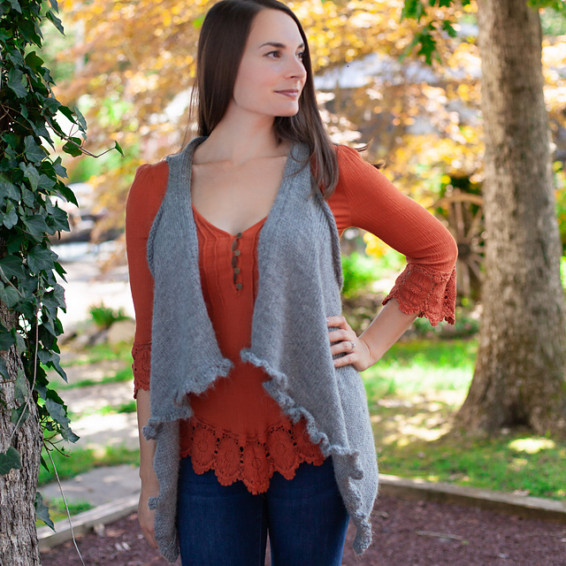 Ravelry: Waterfall Vest pattern by Nicole F. Cox