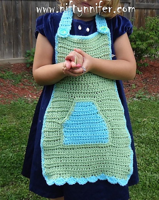 Ravelry: Nanny' Little Helper Children's Apron pattern by Jennifer Gregory