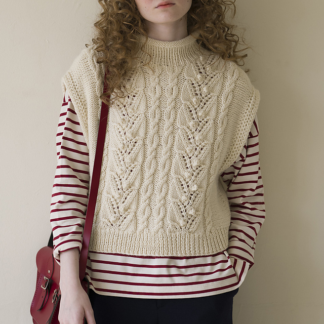 Ravelry: A Aran Vest pattern by Puppy (Daidoh International, Ltd.)