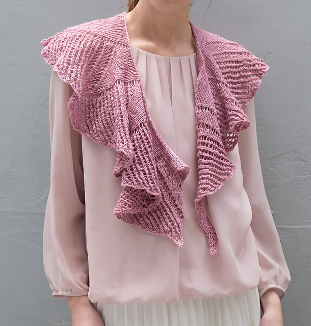Ravelry: #23 Lace Frill Shawl pattern by Puppy (Daidoh International, Ltd.)