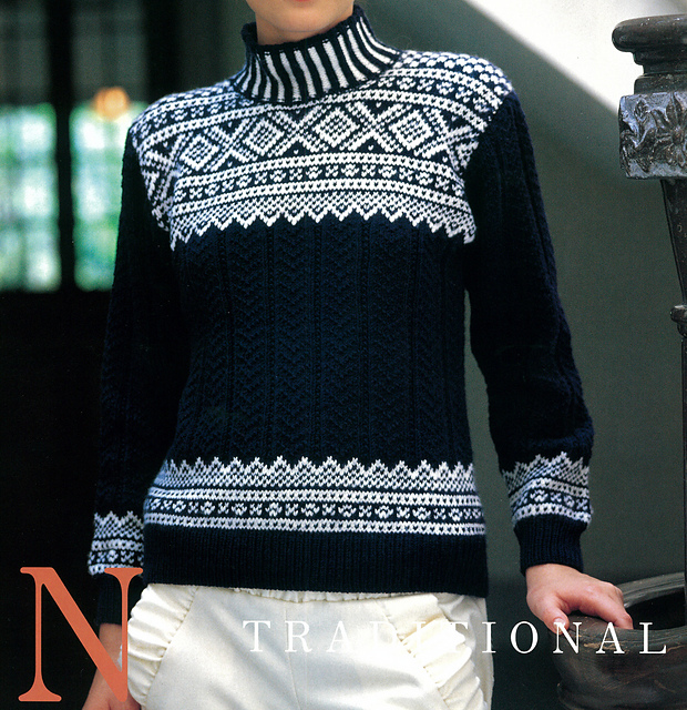 Ravelry: #02 Setesdal Kofte Sweater pattern by Junko Yokoyama (横山純子)