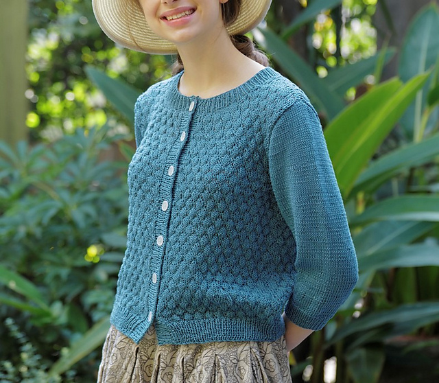 Ravelry: #11 Bubble Cardigan pattern by Puppy (Daidoh International, Ltd.)