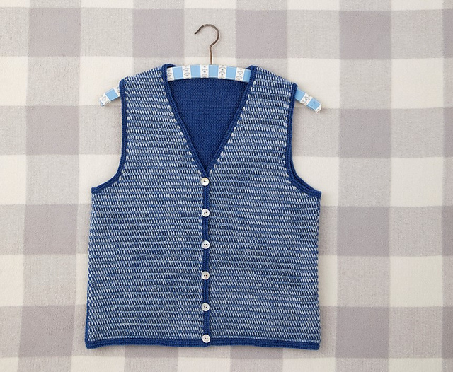 Ravelry: p.110 Vest pattern by Yoko Hatta (風工房)