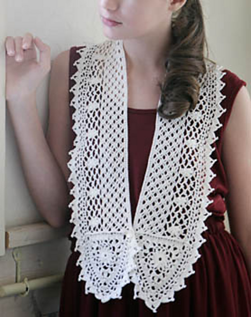 Ravelry: D. Net Long Tippet pattern by Kuniko Hayashi (林 久仁子)