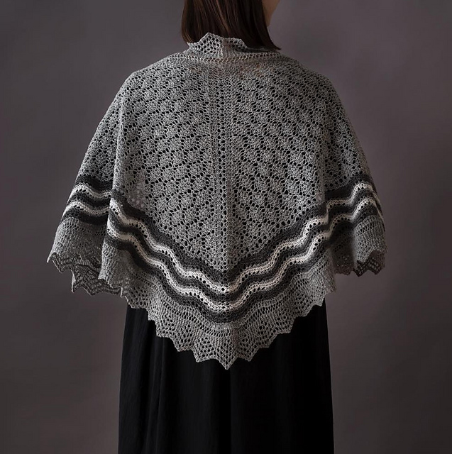 Ravelry: p.12 Half hap shawl with old shell pattern pattern by Fumiko ...
