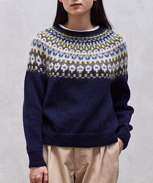 Ravelry: #03 Bohus Yoke Pullover pattern by Yoko Hatta (風工房)