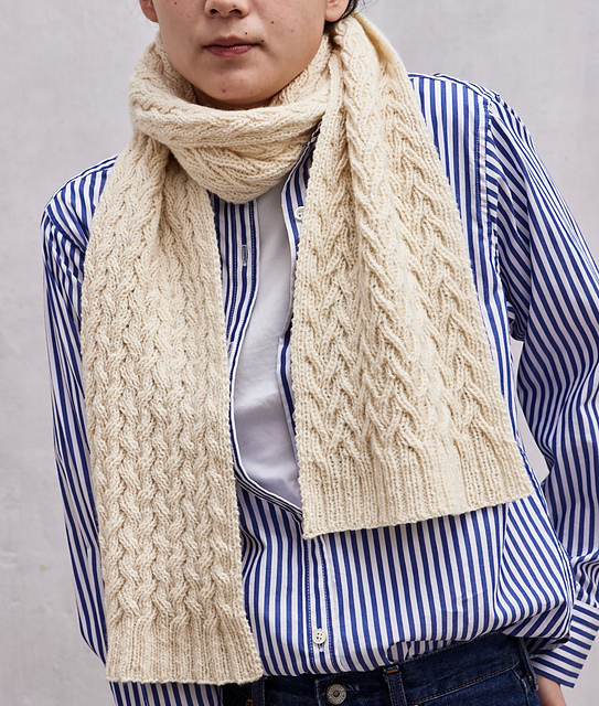 Ravelry: #20 Interesting Textured Scarf pattern by Yoko Hatta (風工房)