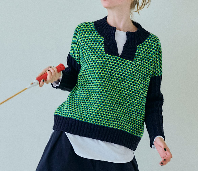 Ravelry: 07 Key Neck Sweater pattern by mikiko umemoto