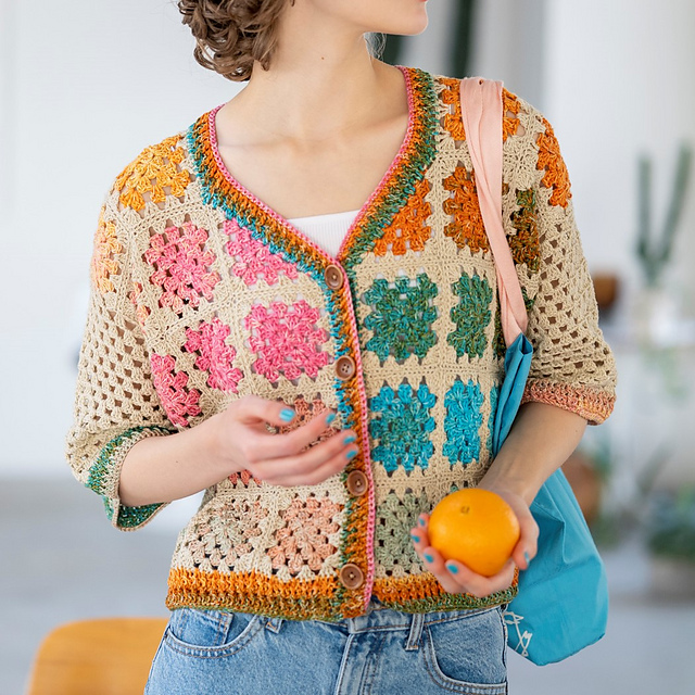 Ravelry: K Motif Cardigan pattern by Puppy (Daidoh International, Ltd.)