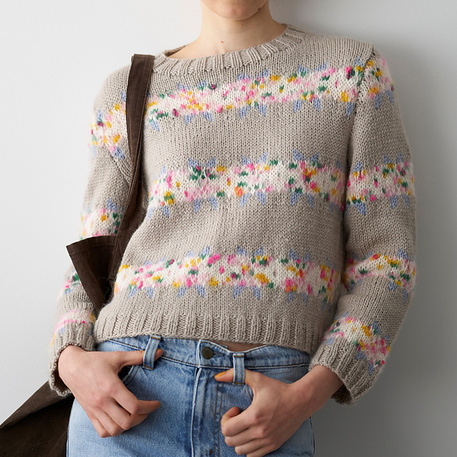 Ravelry: D Pullover pattern by Puppy (Daidoh International, Ltd.)