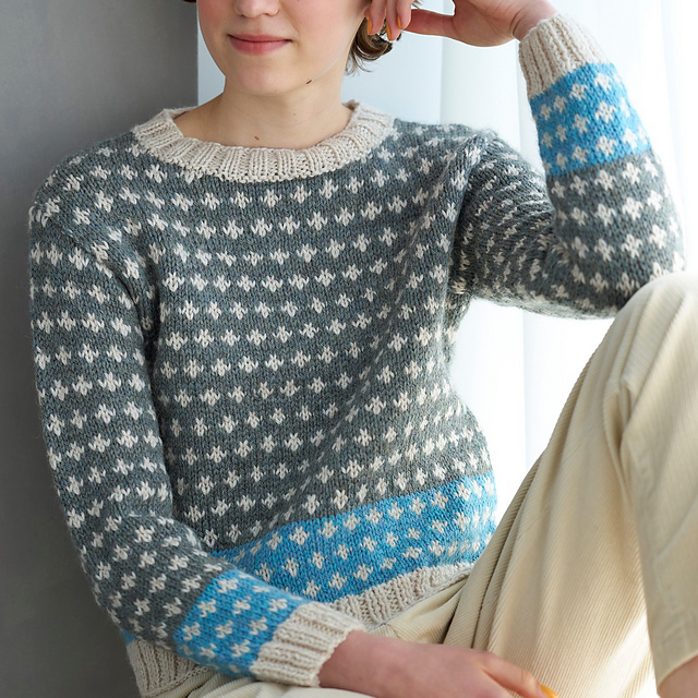 Ravelry: J Colorwork Sweater pattern by Puppy (Daidoh International, Ltd.)