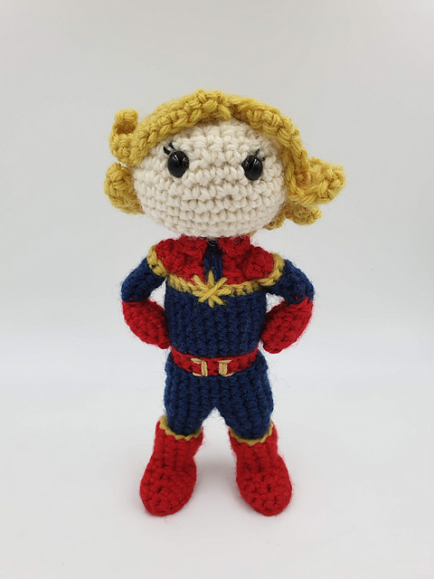 Ravelry: Captain Marvel Superhero pattern by Ninja Cat Crafts