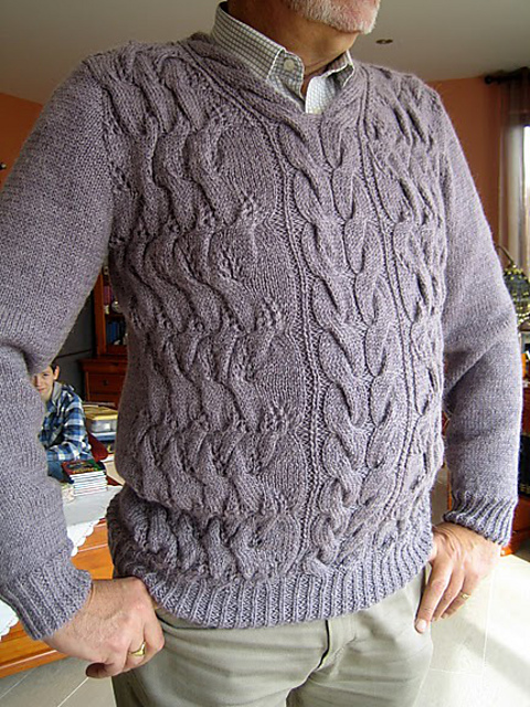 Ravelry: 295 Pull V torsade pattern by Bergère de France