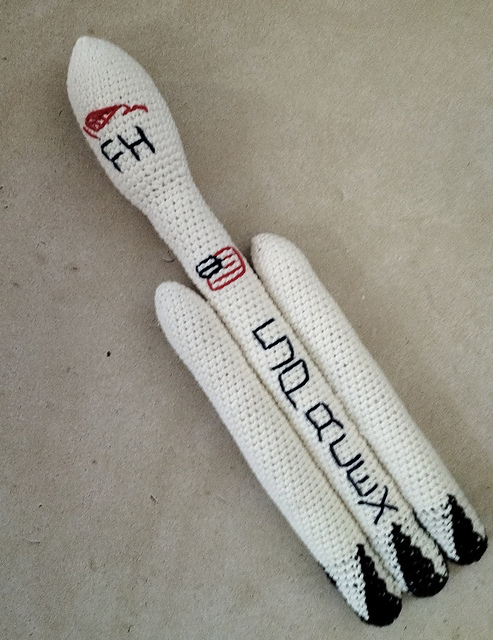 Ravelry: Falcon heavy rocket pattern by Inuit Crochet