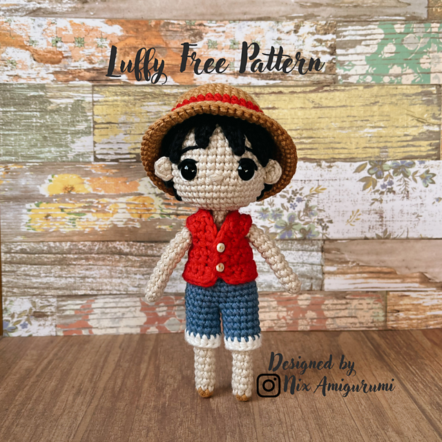 Ravelry: Luffy One Piece pattern by Sheila Feijoo
