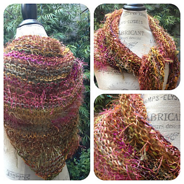 Ravelry: Prism Stuff Easy One Skein Shawl pattern by Nancy Queen