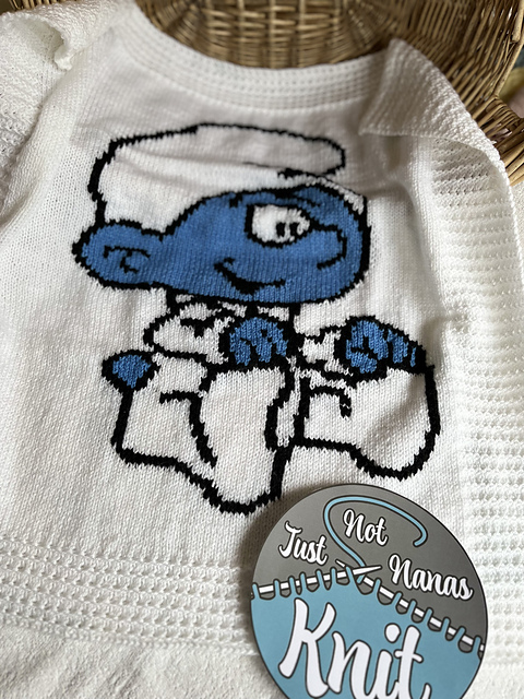 Ravelry: Baby Smurf Baby Blanket pattern by Not Just Nana’s Knit