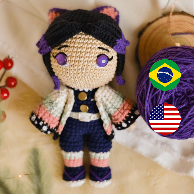 Ravelry: Shinobu Kocho Amigurumi pattern by Thamires Kaled
