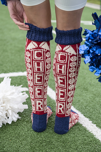 Ravelry: Cheerleader socks pattern by Novita Design Studio