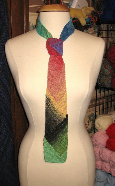 Ravelry: Multi-Directional Men's Tie pattern by Nancy Hopf/NRHDesigns