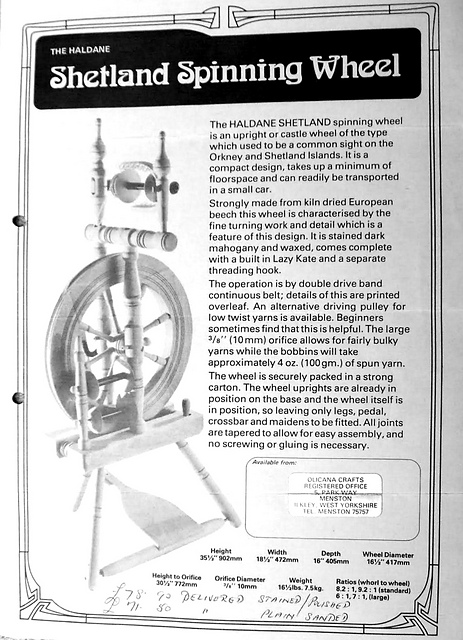 Ravelry: Nuttyspinner's Haldane Spinning Wheels