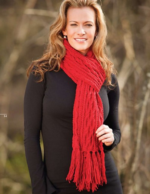Ravelry: Red Scarf pattern by Fibra Natura Design Team