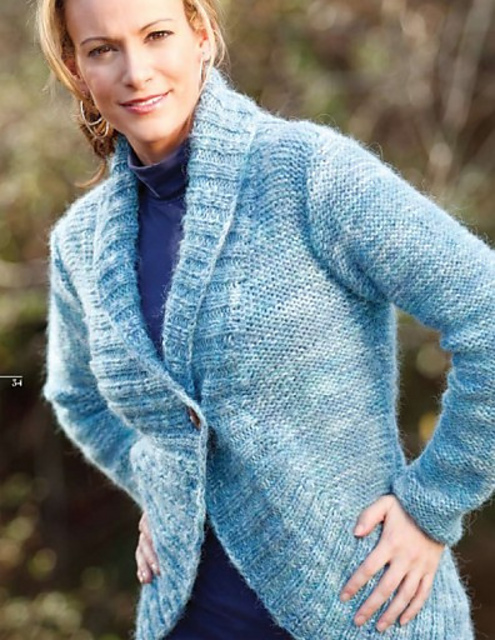 Ravelry: Curvy Cardigan pattern by Fibra Natura Design Team