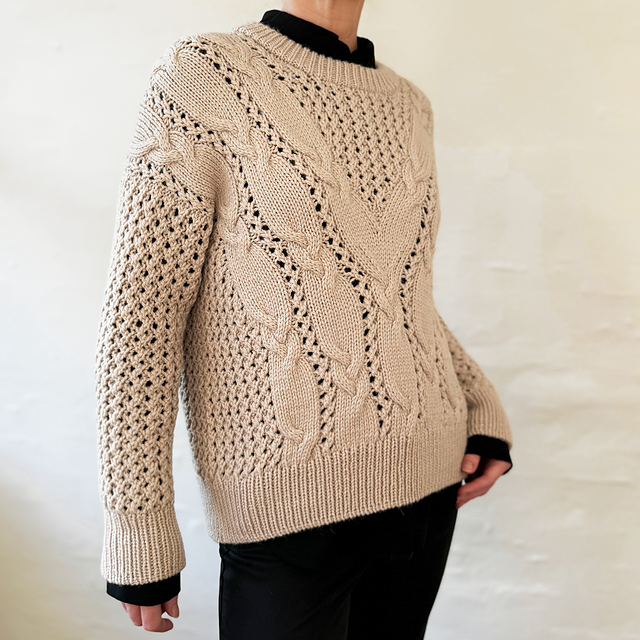 Ravelry: Lacy Braid Sweater pattern by Lene Rix